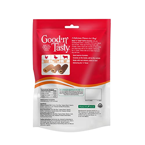 Good ‘N’ Tasty Kabob Bites, Gourmet Treats for All Dogs, Made with Real Chicken