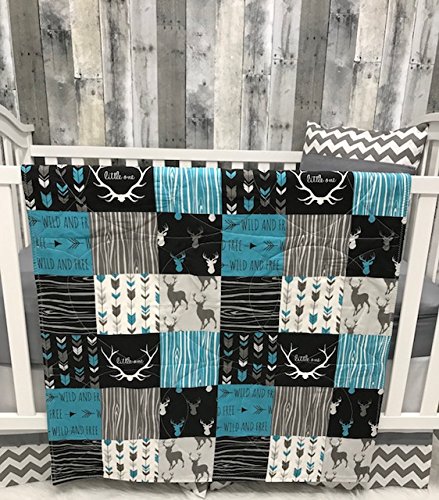 Baby Boy/Girl Chevron, Baby Bedding, Woodlands, Buck, Bear, Neutral, Crib Bedding, Nursery Room, Babylooms