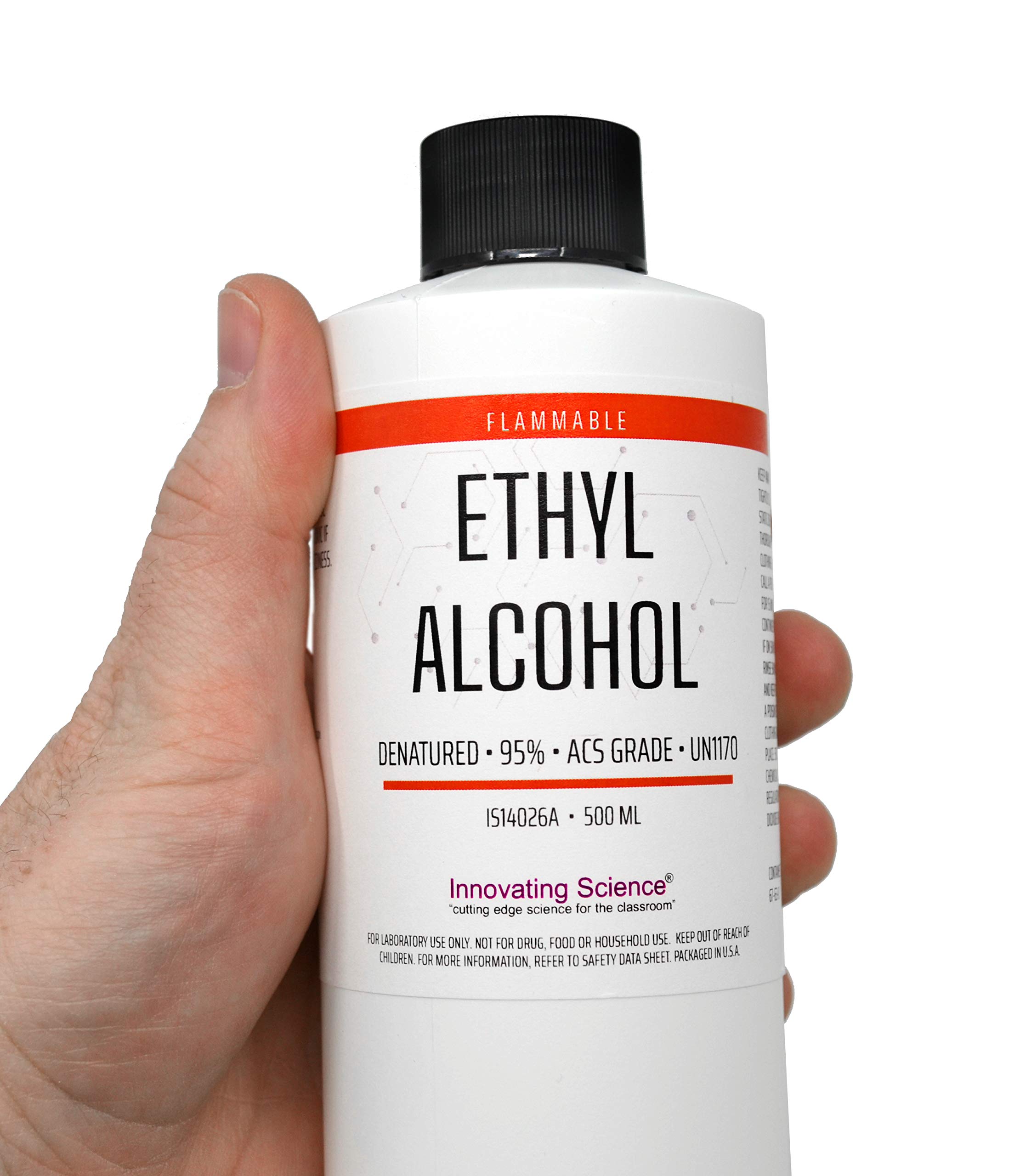 ALDON ACS Reagent Grade 95% Denatured Ethyl Alcohol, 500mL