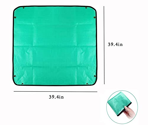 39.4" x 39.4" Large Car Windshield Cover for Ice and Snow, Portable and Foldable mat, Waterproof Mat in Outdoor