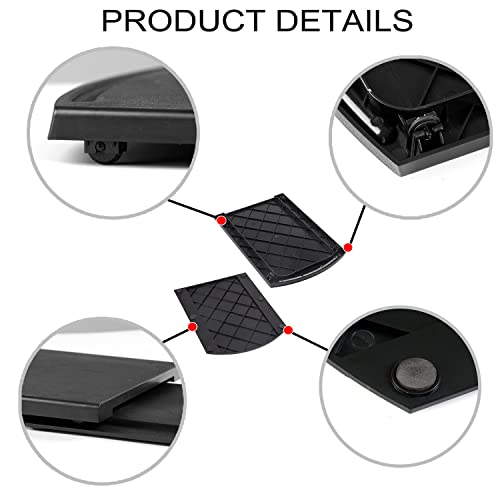 2 PCS kitchen sliding caddy,countertop sliders for kitchen appliances, sliding appliance tray for countertop, Blenders and Air Fryer, Appliance Slider for Coutertop with Rolling Wheels