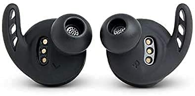 JBL UA True Wireless Flash Sport in-Ear Headphones On-The-Go Bundle with Deluxe CCI Premium Case (Black) (Renewed)