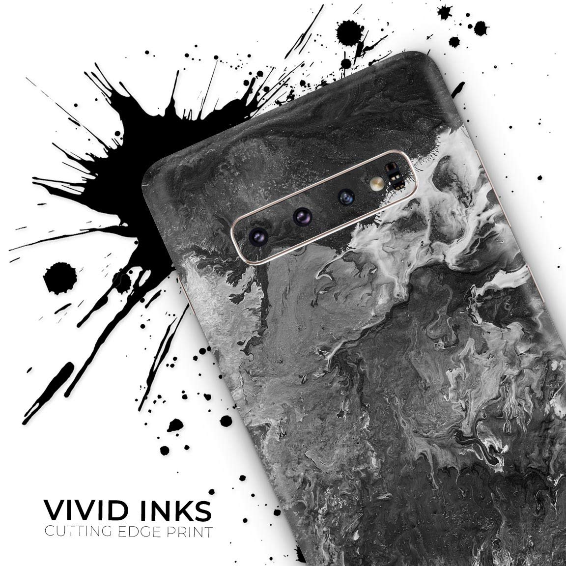 DesignSkinz Liquid Abstract Paint V56 Protective Vinyl Decal Wrap Skin Cover Compatible with The Samsung Galaxy S20 (Screen Trim & Back Glass Skin)