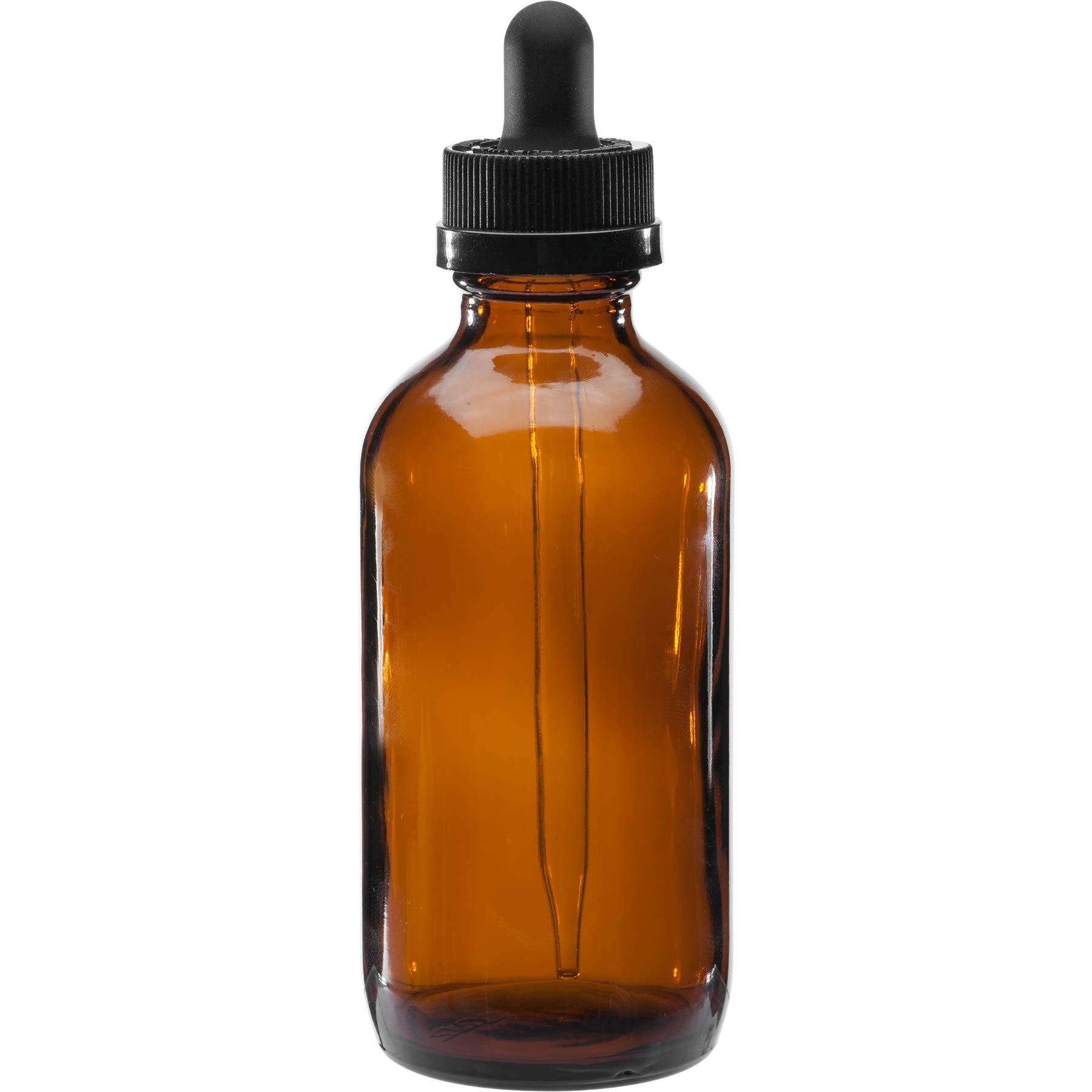 Comfort Axis Calibrated Marked Glass Eye Dropper Caps, Fits only 4 oz 22-400 width (0.866 Inches) Neck Finish Bottles, Black (12 Pack)