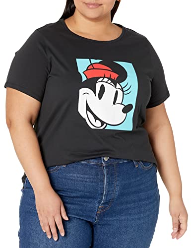 Amazon Essentials Disney | Marvel | Star Wars | Princess Women's Short-Sleeve Crew-Neck T-Shirts (Available in Plus Size), Pack of 2, Minnie and Friends, XX-Large