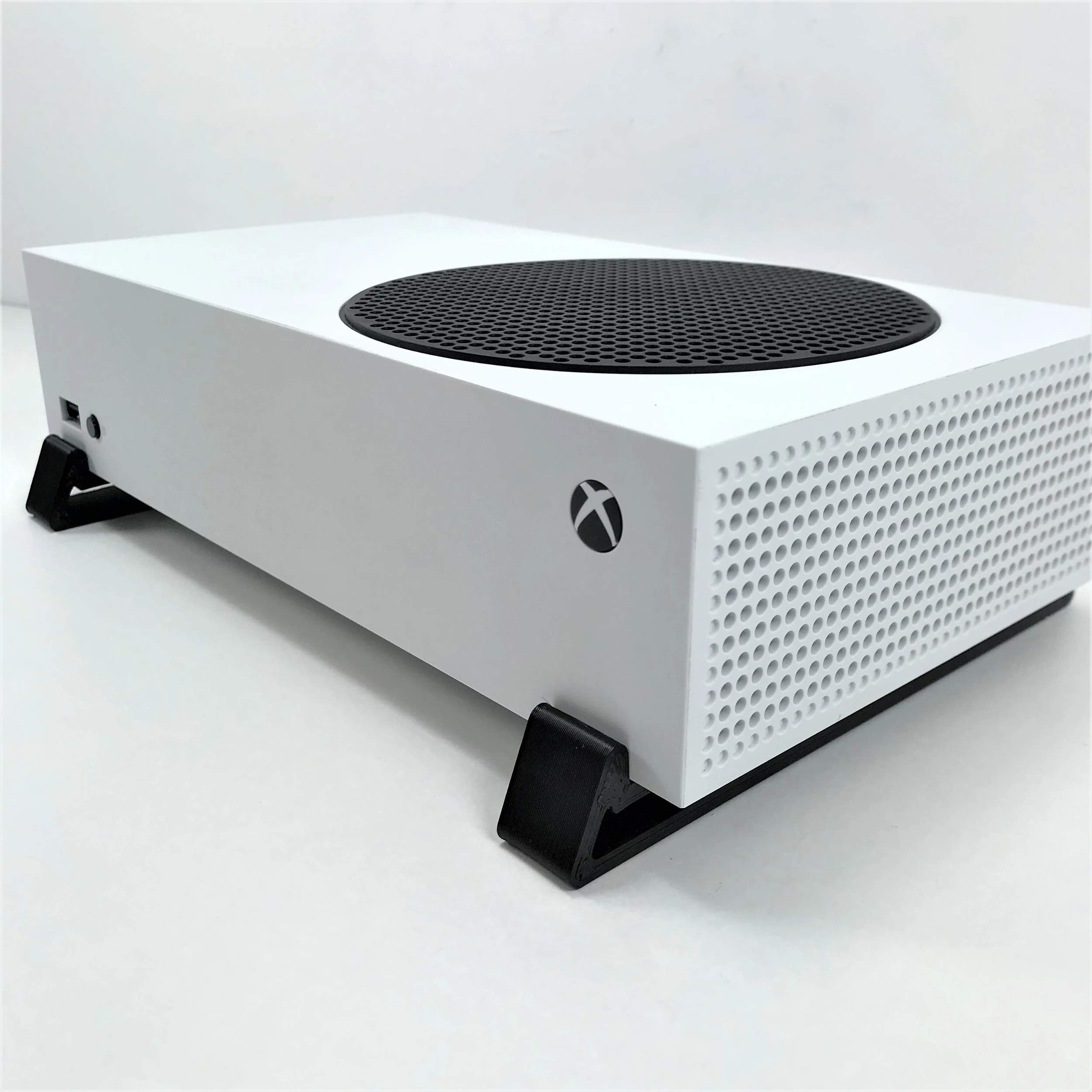 3D Cabin Stand Raiser Compatible with Xbox Series S for Cooling, Horizontal Holder Grey