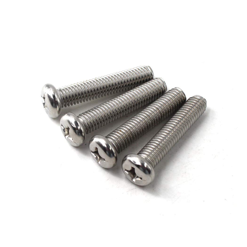 M8x30 Phillips Screws 304 Stainless Steel Metric Machine Screw Bolt (Pack of 20)