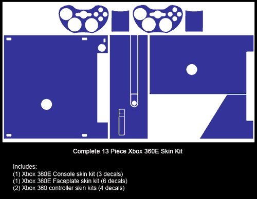 3D Carbon Fiber Gun Metal Gray - Air Release Vinyl Decal Mod Skin Kit by System Skins - Compatible with Microsoft Xbox 360E