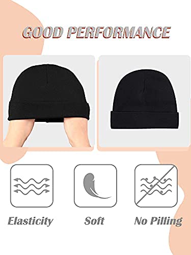 Baby Hats Mittens and Socks Set Unisex Cotton Beanie Cap and Scratch Mitten Non-Slip Baby Ankle Socks for Boys and Girls (White, Black, Grey, Light Blue, Navy Blue, Beige,6 Sets)