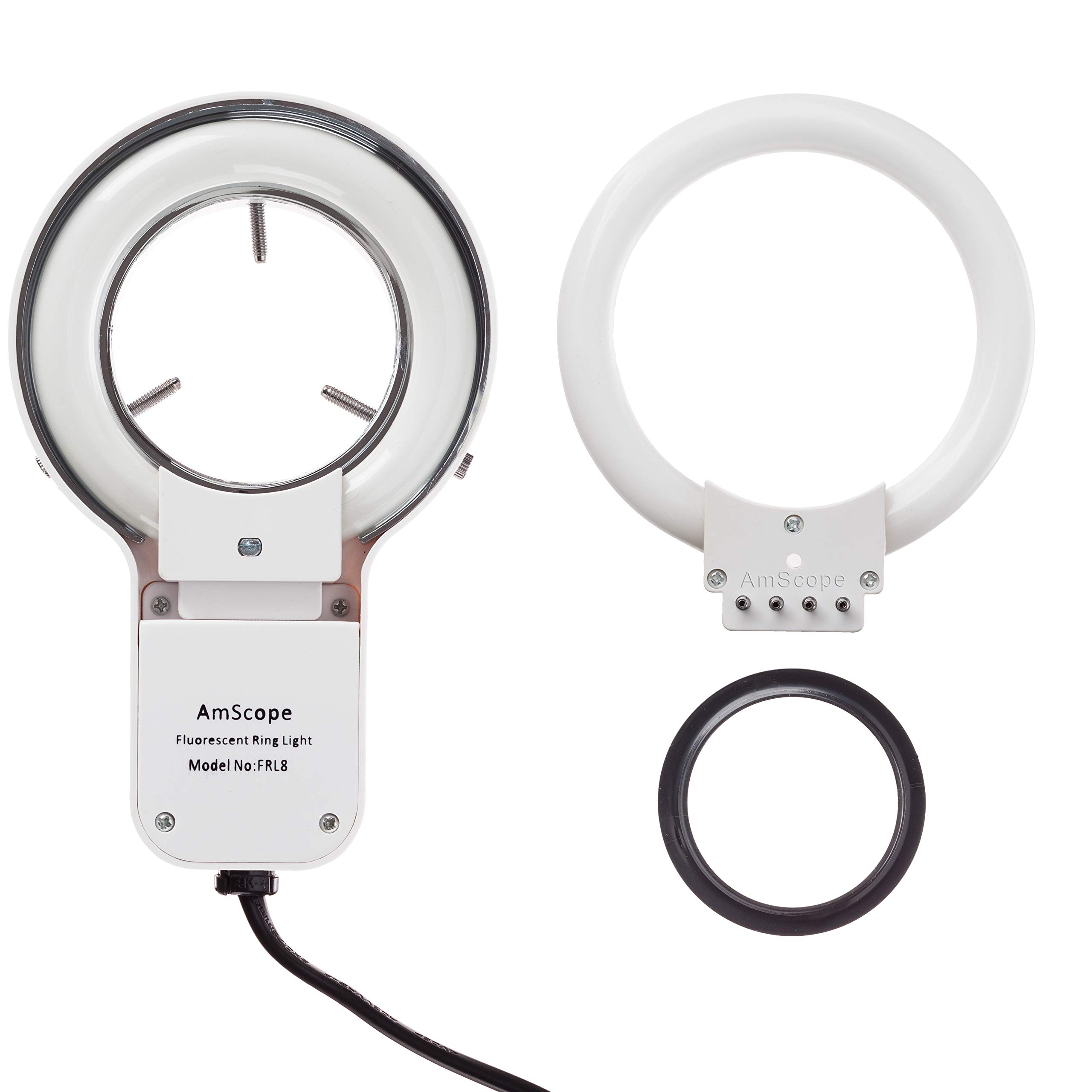 AmScope FRL8-A 8W Stereo Microscope Fluorescent Ring Light + Adapter