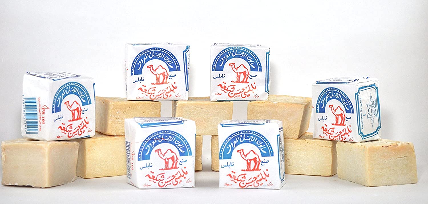 Al-Jamal ~ Palestinian Olive Oil Soap Bar West Bank Holy Land Organic Natural Traditional ~ Nablus (Count 6)