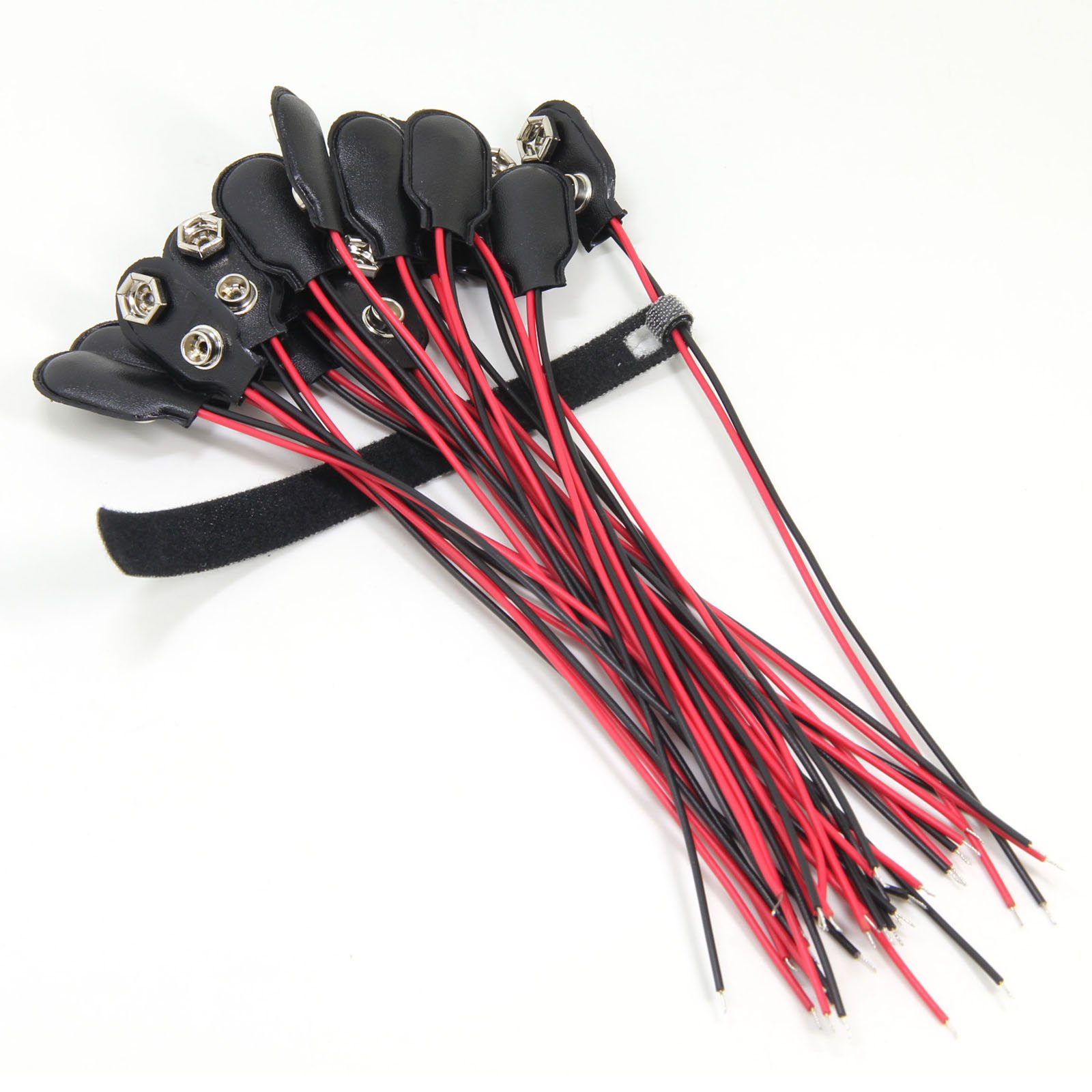 9V Battery Connectors, Ancable 10-Pack I Type 9 Volt Battery Wire Clip Snaps Connector
