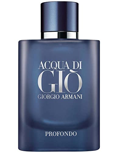 GIORGIO ARMANI Acqua Di Gio Profondo Eau De Parfum Spray for Men, Aquatic fougère, 1.35 Oz