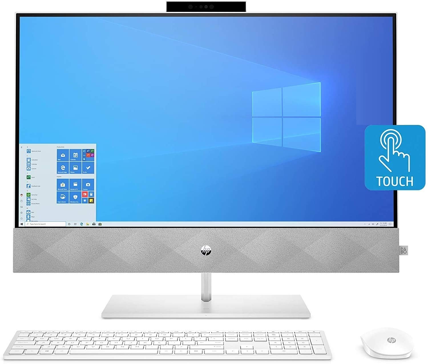 HP Pavilion 27 Touch Desktop 2TB SSD 64GB RAM Extreme(AMD Ryzen 7 Processor with 8 Cores and Max Boost 4.30GHz, 64 GB RAM, 2 TB SSD, 27-inch FullHD IPS Touchscreen, Win 10) PC Computer All-in-One