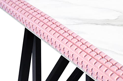 MeiGaoXin Baby Proofing Edge Corner Protector, Thick Table Bumper Guard, Soft Rubber Foam Guard, 3M PreTaped Corners, 40 inch X2 PCS, Baby Proof Corner Guard HeavyDuty. Pink