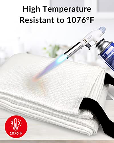 SITERWELL Fire Blanket, Fiberglass Fire Suppression Blanket for Emergency Surival,Emergency Blanket with Heat Insulation, Survival Blanket for Home, Grill, Car, Boat,1-Pack