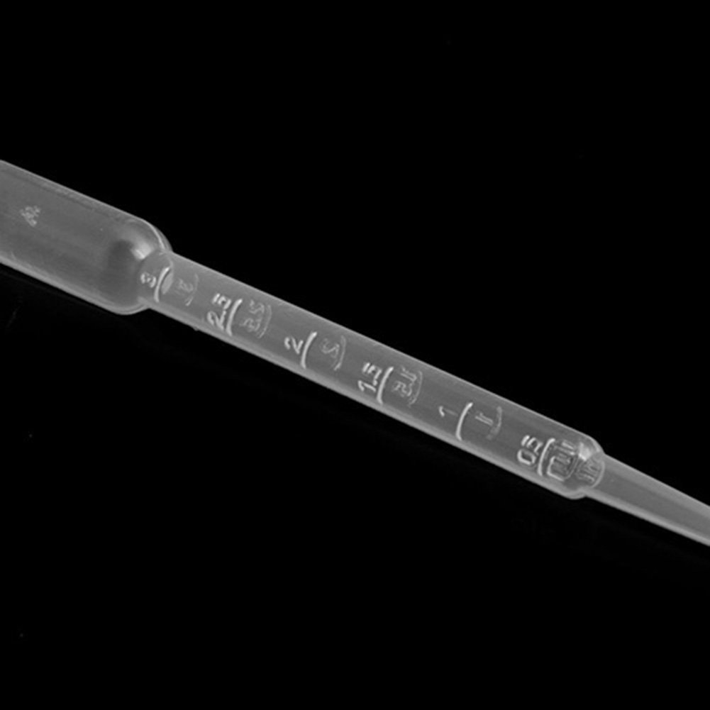 Acamifashion 50Pcs Airbrush 3ml Disposable Plastic Eye Dropper Transfer Graduated Pipettes Essential Oils Pipettes Dropper