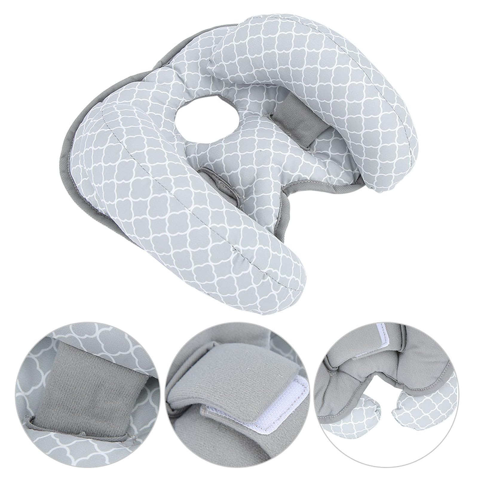 SH-RuiDu Portable Baby Seat Stroller Head Neck Support, Double Sided Baby Breathable Travel Pillow Cushion for Carseats Pushchair Pram Carrier Lounger