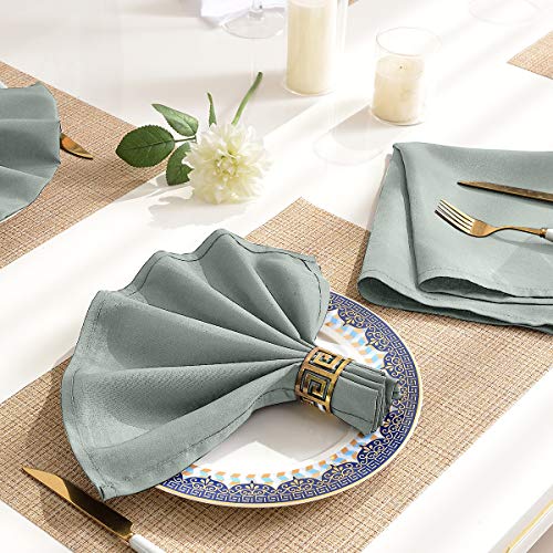 Cloth Napkins Washable and Soft Dinner Napkins 12 Pack Polyester Napkins for Dining Restaurant Hotel and Wedding