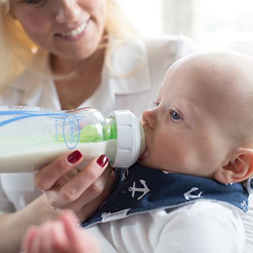 Dr. Brown's Natural Flow® Anti-Colic Options+™ Wide-Neck Bottle Essentials Gift Set with Breast-Like Nipple,100% Silicone HappyPaci™ Pacifier and Baby Bottle Travel Caps