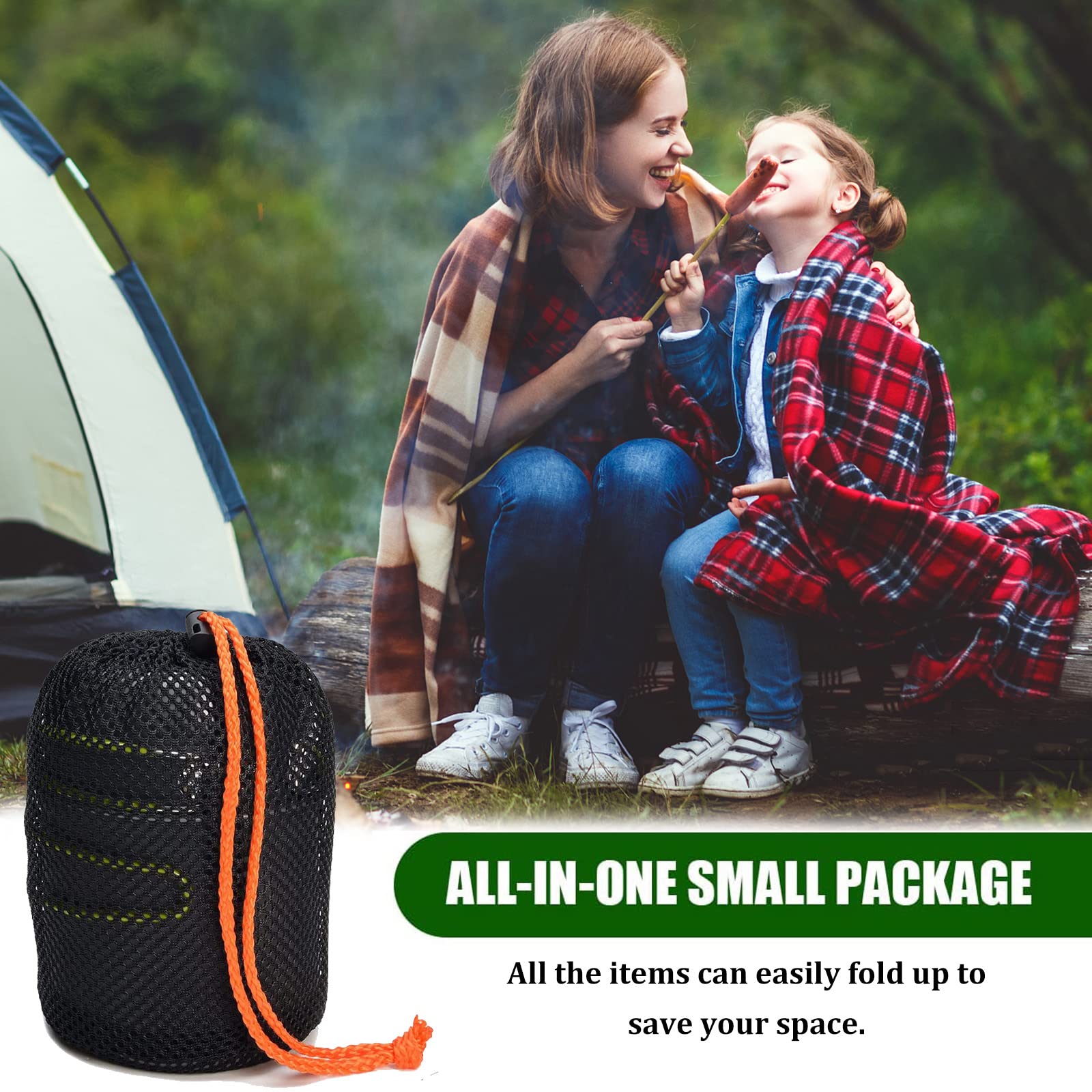 13pcs Outdoor Camping Cookware Stove Mess Kit,Camping Pot and Pan Set with Mini Backpacking Stove,Stainless Steel Cup, Knife Fork and Spoon Set for Backpacking, Camping Hiking and Picnic