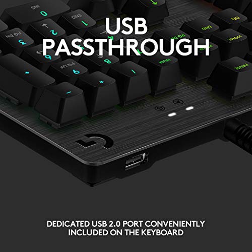 Logitech G512 LIGHTSYNC RGB Mechanical Gaming Keyboard GX Brown Tactile