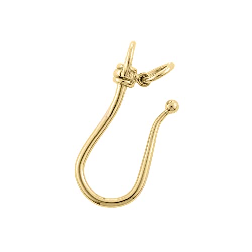 14K Gold Shepherds Hook, Gold Shepherds, 14K Shepherd Earwires, Gold Enhancer Charm Holder, Gold Shepherd Pendant, Gold Charm Enhancer