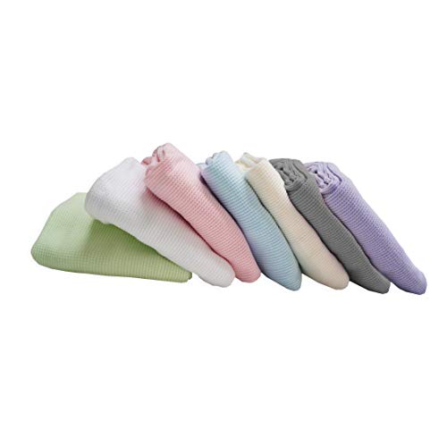 American Baby Company 30 X 40 - Soft 100% Natural Cotton Thermal/Waffle Swaddle Blanket, Pink, Soft Breathable, for Girls