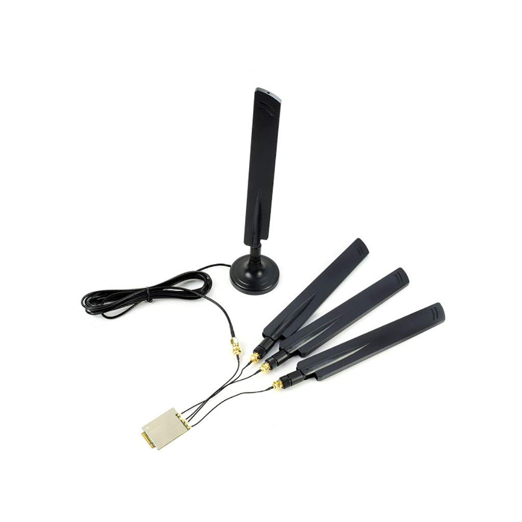 Coolwell Waveshare SIM8202G-M2 5G HAT with Antennas, Support 5G/4G/3G Snapdragon X55 Onboard, Multi Mode Multi Band, for Regions with 5G Sub-6G Signal Coverage