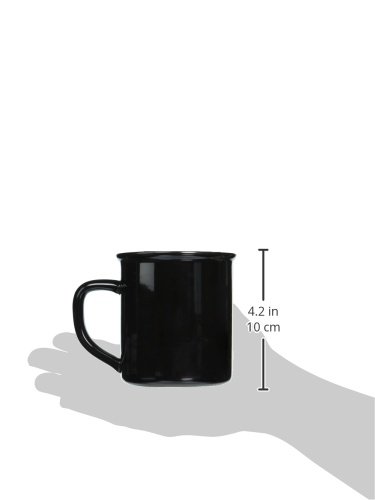Abbott Collection Enamel Look Stoneware Mug, Black