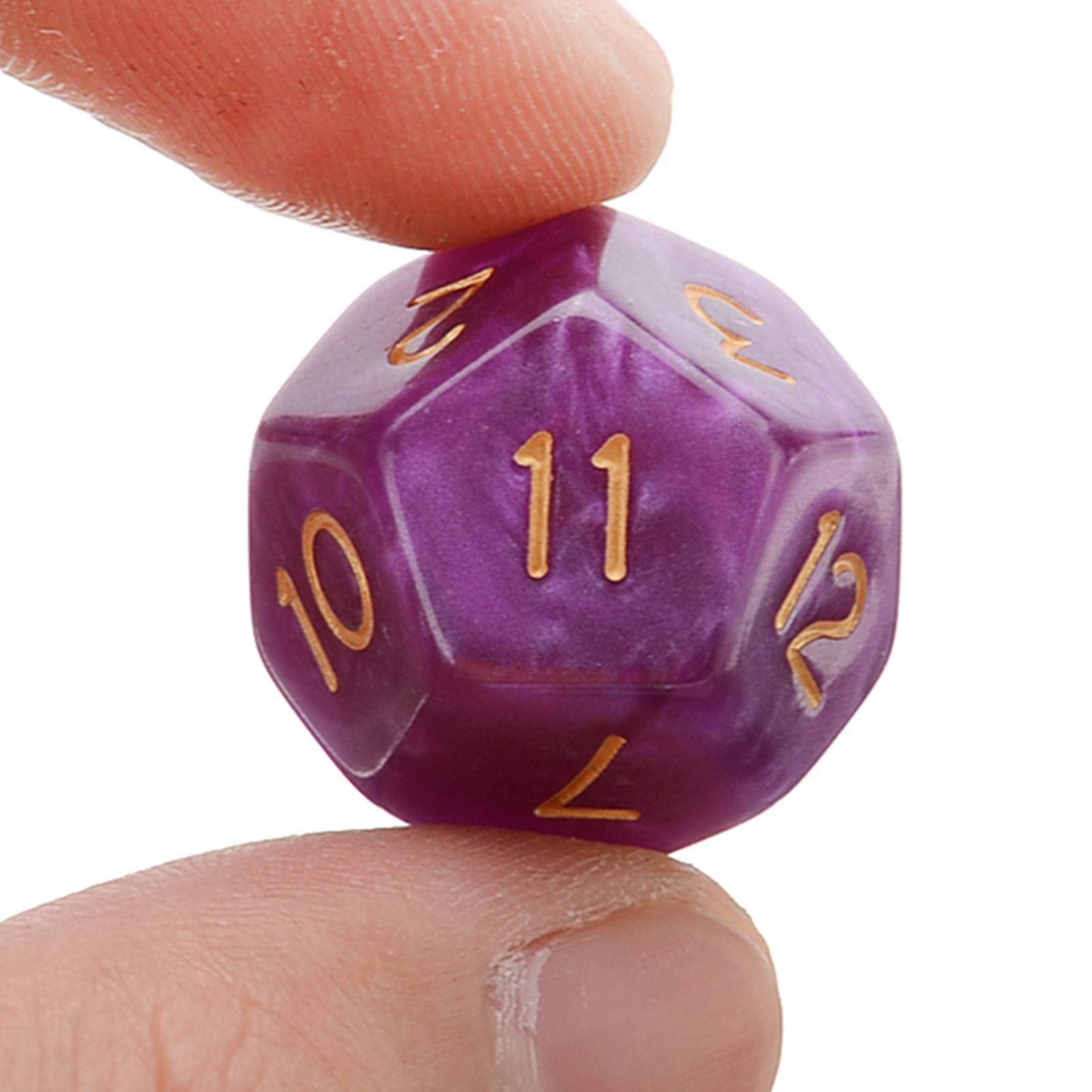 3pcs Astrology Dice, 12-Sided Astrology Zodiac Signs Dice, Multi-Sided Acrylic Pearl Astrological Dice, Creative Multi Sided Dice for Constellation Divination Accessory