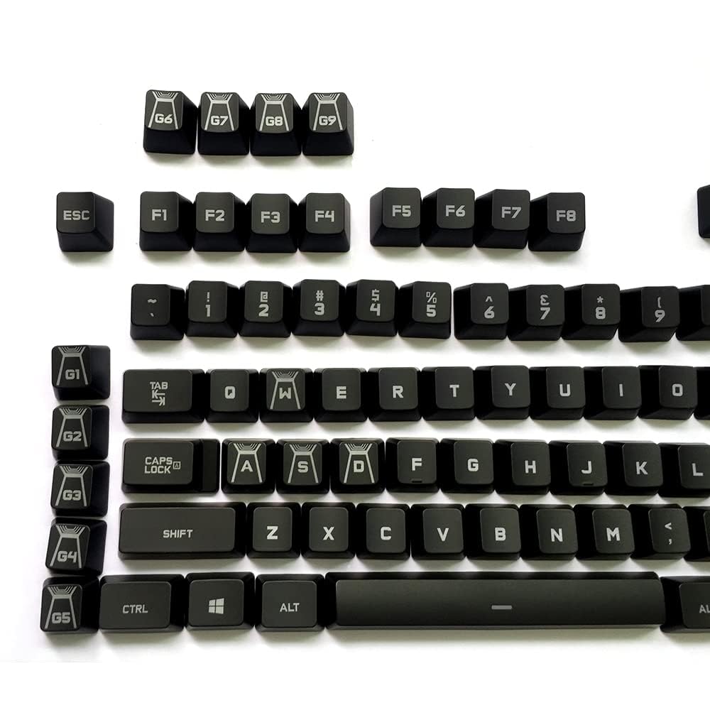 A Full Set 113 Keys keycaps Replacement for Logit G910 Orion Spark RGB Mechanical Gaming Keyboard