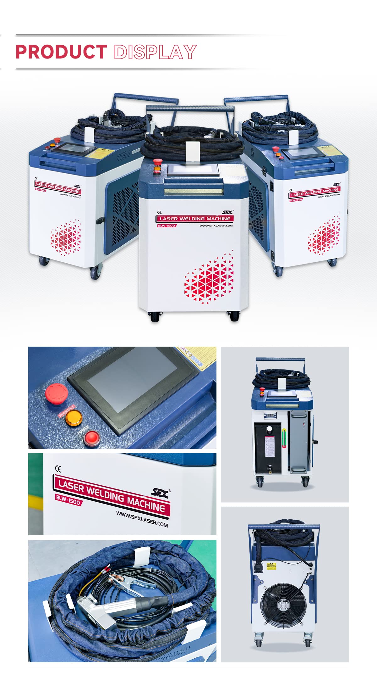 2 in1 Laser Welder Machine for Metal 2000W Mobile Laser Welding Machine Max Auto Wire Feeder 10m Fiber Cable Laser Welder Machine for Metal Stainless Steel Iron Aluminum Copper