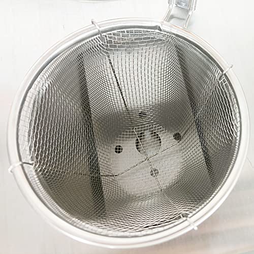 6 Hole Gas Countertop Pasta Cooker Machine with Filter, Cooktop Table Top Noodles Cooking Machine Pasta Makers Pasta Cooking Tool Stainless Steel Dumpling Soup Pot Noodles Maker with 6 Basket
