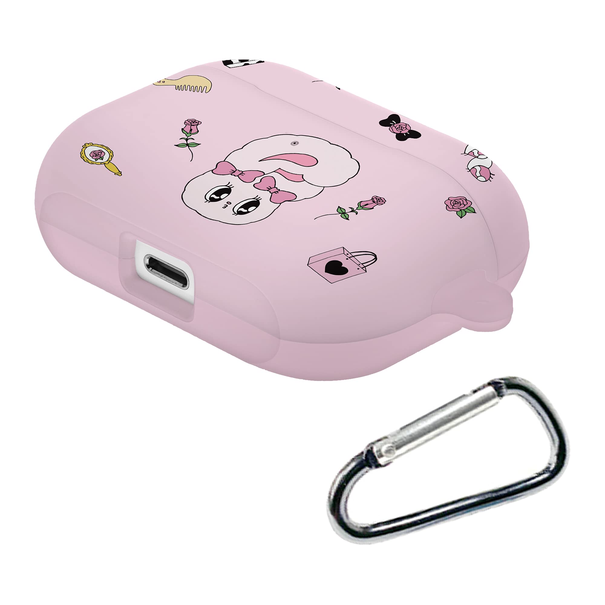 Esther Bunny Compatible with AirPods Pro Case Key Holder Hard PC Shell Strap Hole Cover - Esther Bunny Item