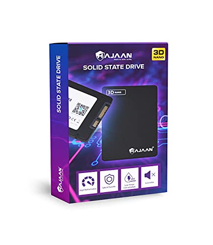 HAJAAN 256 GB SSD 3D NAND TLC 2.5 inch SATAIII 6Gb/s up to 520MB/s Internal Solid State Drive for Laptop Tablet PC Desktop