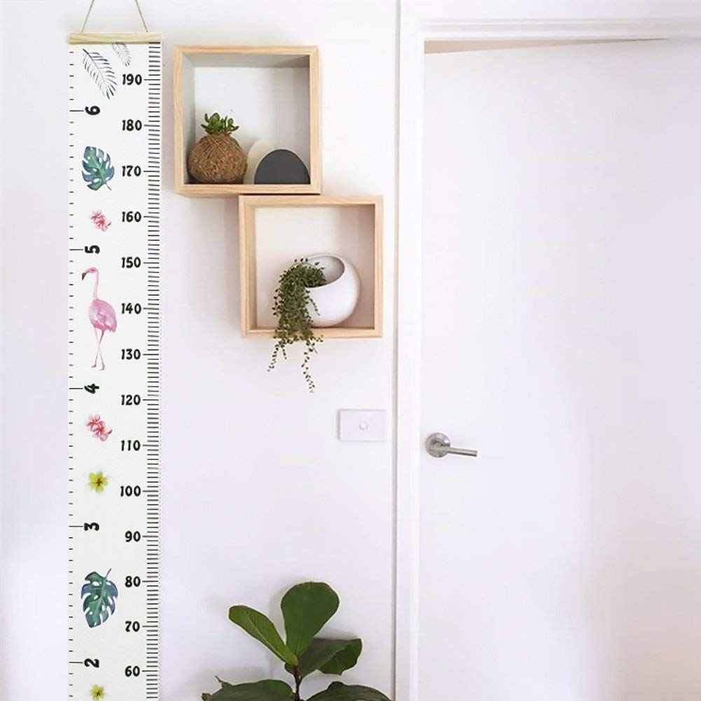 Baby Growth Chart,Canvas Height Measurement Ruler,Hanging Ruler Wall Decor Ruler for Kids Wall Decor Baby Nursery Decoration,Great Baby Shower Christmas Gift 79" x 7.9"