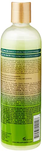African Pride Olive Miracle 2-in-1 Shampoo and Conditioner, 12 Ounce