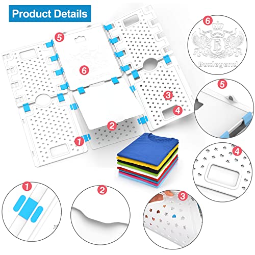 BoxLegend Shirt Folding Board Easy to Fold Clothes Folding Board Sturdiness Clothes Folder Durability T Shirt Folder Board Wrinkle Free Shirt Folding Board Adult V4