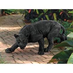 African Wildlife Jungle Beast Predator Black Panther Home Garden Gallery Statue (Xoticbrands)