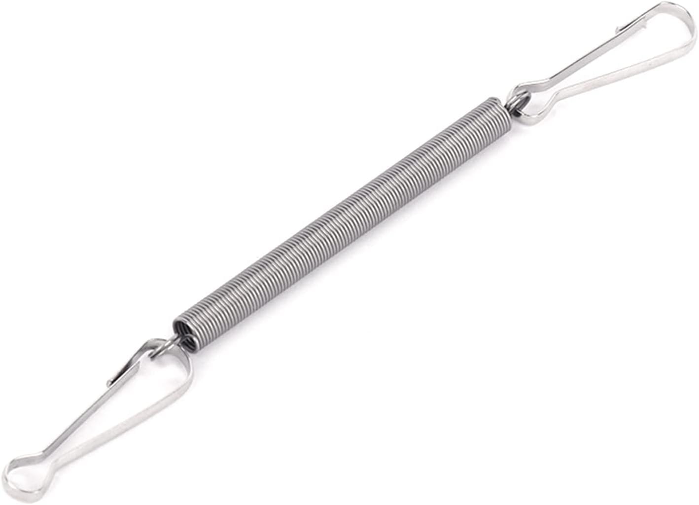 1Pc Silver Spring with Clip Used Singly Combination to Hold Water Dispenser Bottle for Animals Metal Spring Clip and Fasteners,Good Flexibility and Durable Pet Supplies,Feeding and Watering Supplies