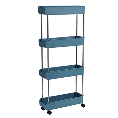 BHVXW Multifunctional Rack Storage Trolley Kitchen Bathroom Household Storage Rack (Color : D, Size : 93.5cm*40.5cm)
