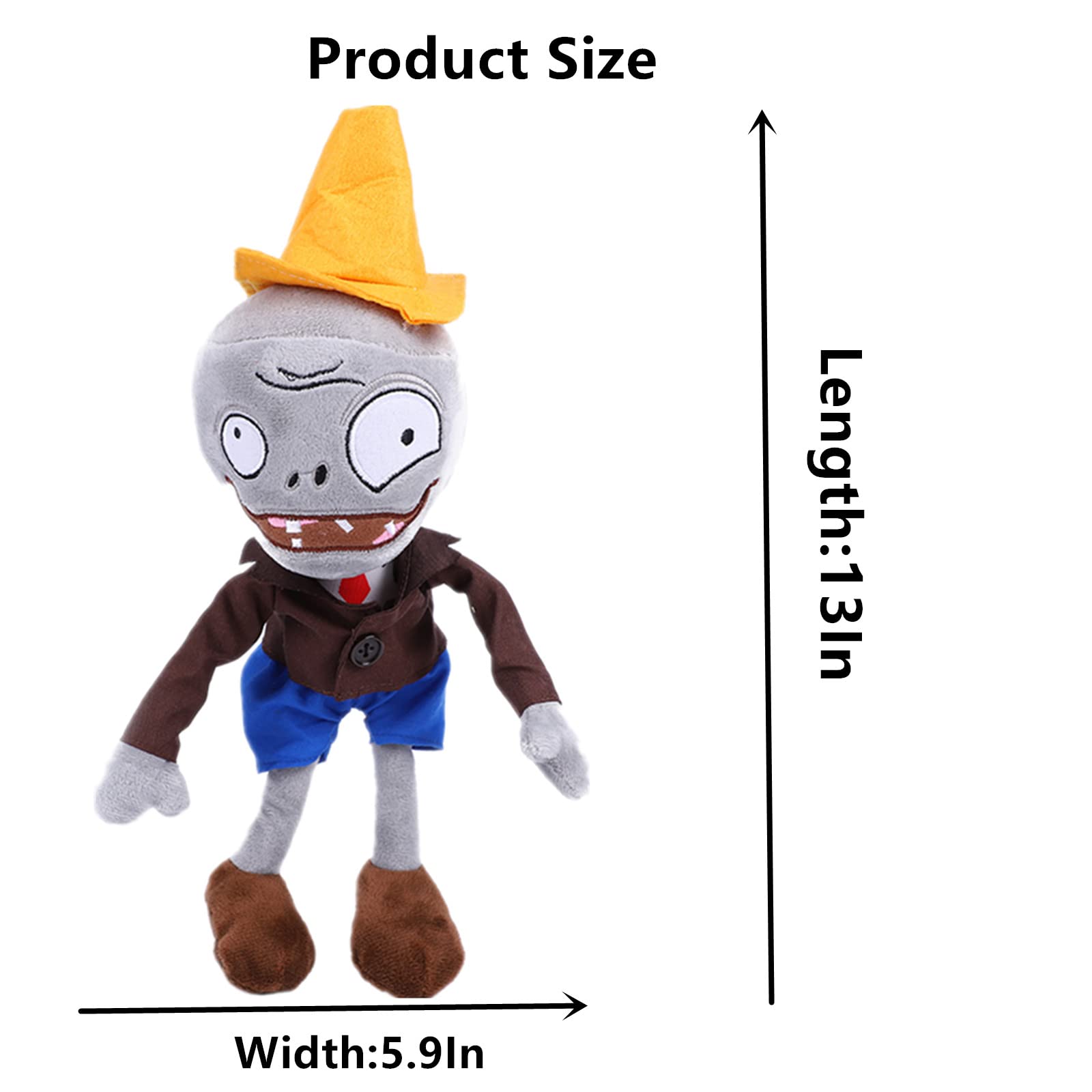 8" 1 PCS PVZ Plant and Zombies Plush Toy Stuffed Soft Doll, PVZ Plush Sunflower Figure Toy New