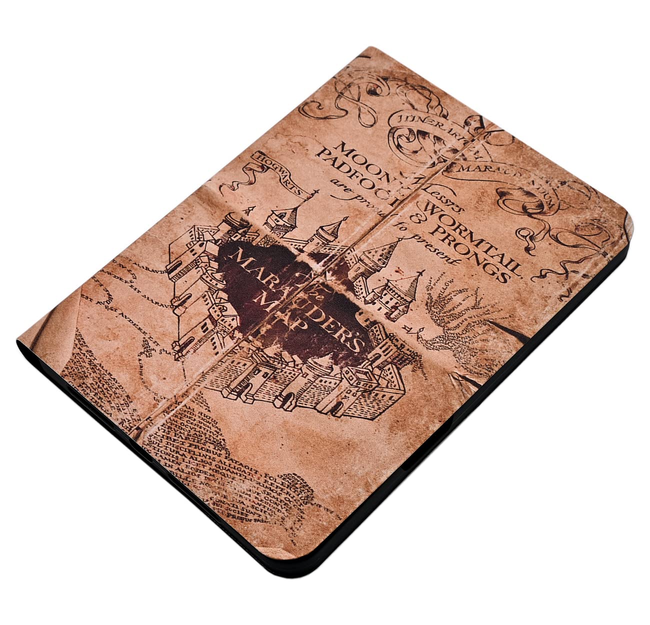 Case for iPad Air 5th / 4th Generation 10.9 Inch (2022/2020), Premium PU Leather Folding Stand Shell Soft TPU Back Cover with Pencil Holder Auto Wake/Sleep, Magic Map Vintage