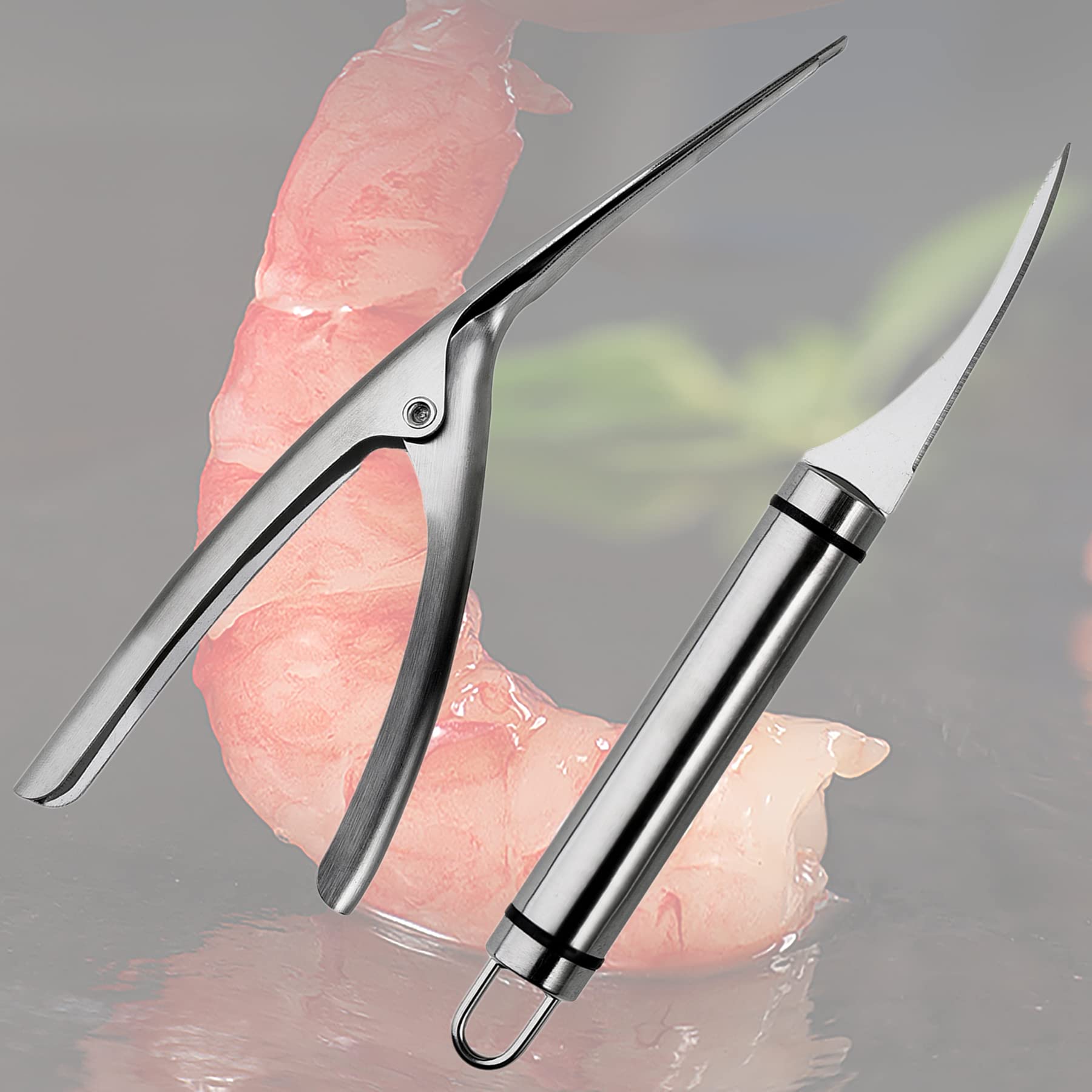 2 Pcs Shrimp Deveiner Tool Shrimp Cleaner, Shrimp Knife ShrimpThread Knife Shrimp Deveining Tool,Shrimp Peeler Set, Toad Fish Shrimp Cleaner Shrimp Peeler.