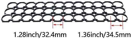 Heyiarbeit 3Pcs 3x12 Tandem 32650 Lithium Battery Holder Cell Spacer Bracket for DIY Battery Pack Hole Dia 32.4mm 1.28"