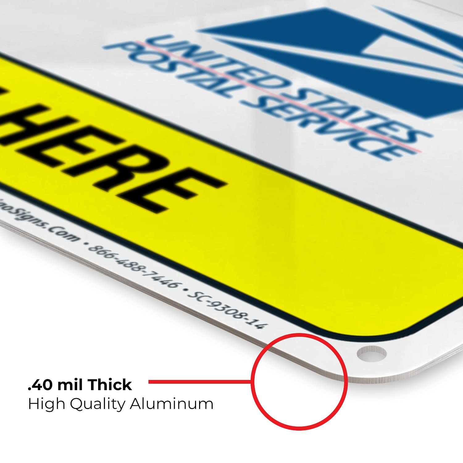 Sigo Signs Package Delivery Custom Sign, 10x14 Inches, Rust Free .040 Aluminum, Fade Resistant, Made in USA by Sigo Signs