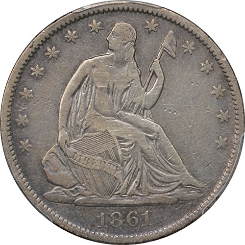 1861-O Liberty Seated Silver Half Dollar CSA Obverse FS-401 Genuine (Cleaning - VF Details) PCGS