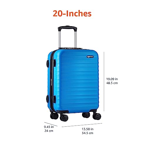 Amazon Basics 21-Inch Hardside Spinner, Light Blue