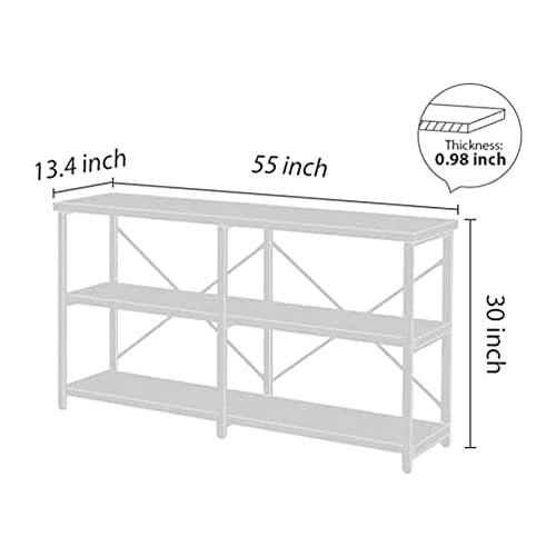 Coral Flower Washed Oak Square Side Shelf for Living Room, Wood and Metal Nightstand,End Table with Storage, Light oak